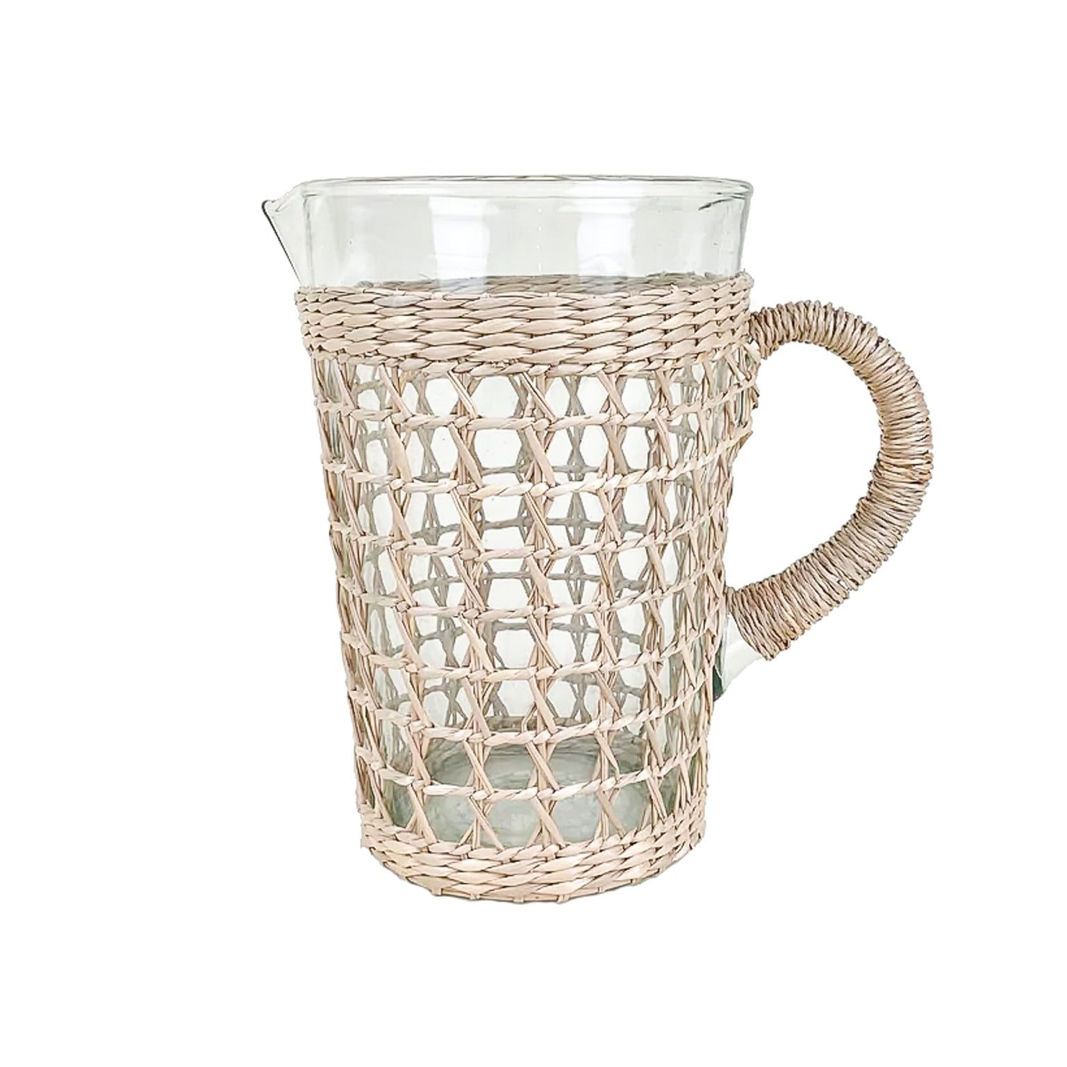 Seagrass Cage Pitcher – Coastal Kitchen & Dining – Coastal Bleu